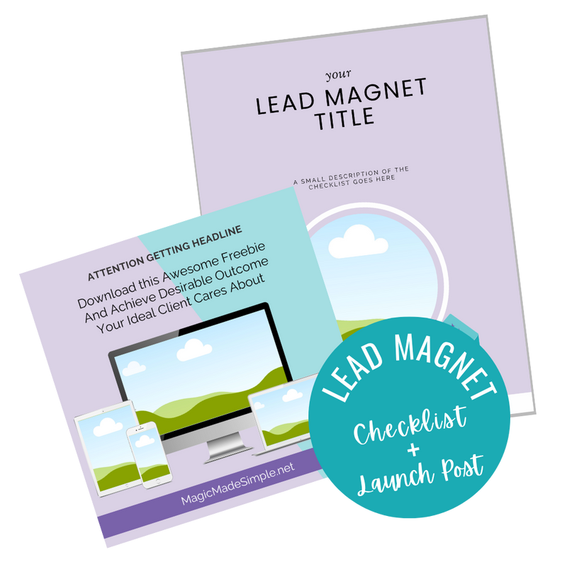 Lead Magnet Customizable Canva Templates – magicmadesimple
